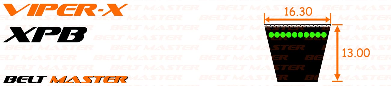 สายพานร่องวี แบบมีฟัน BELT MASTER Viper-X ครบทุกขนาด